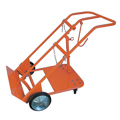 酸素7000L・アセチレン7kg用ボンベ運搬車/M1657BC-58Y4 | シロ産業